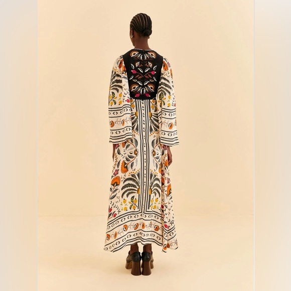 FARM Rio | Dresses | Farm Rio Sand Palms Paradise Embroidered Cut Out ...